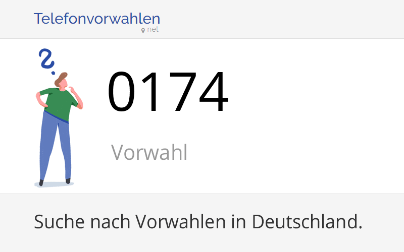 0174 Vorwahl: Netz und Anbieter der Mobilfunkvorwahl