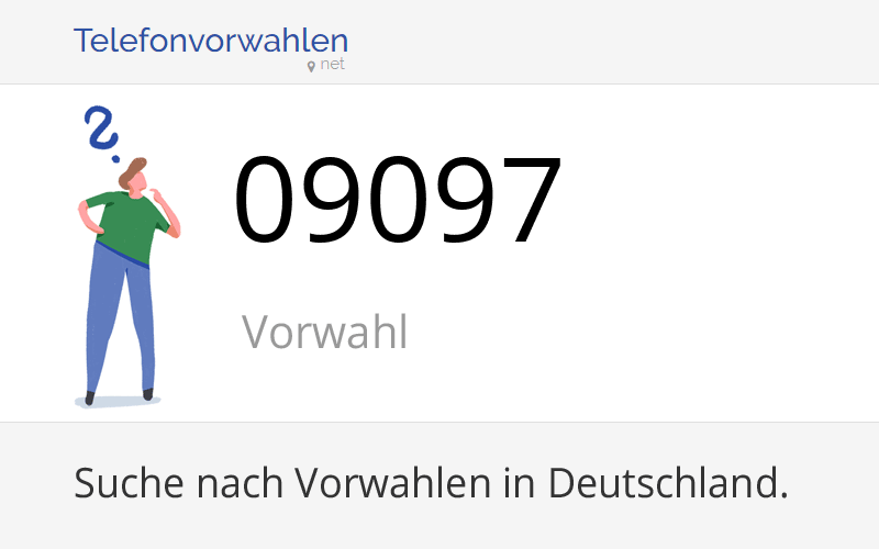 09097 Vorwahl, Ortsvorwahl 09097 auf Telefonvorwahlen.net