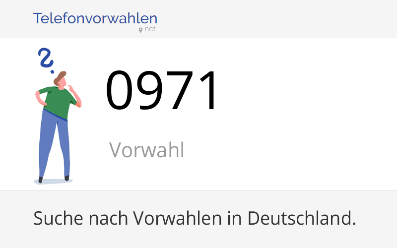0971 Vorwahl, Ortsvorwahl 0971 auf Telefonvorwahlen.net