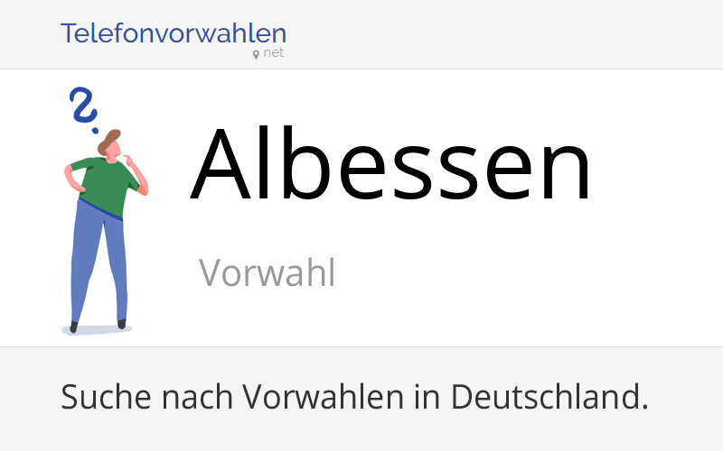 Vorwahl Albessen, Telefonvorwahl von Albessen (Gemeinde)
