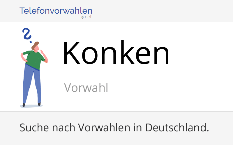 Vorwahl Konken, Telefonvorwahl von Konken (Gemeinde)