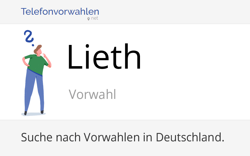 Vorwahl Lieth, Telefonvorwahl von Lieth (Gemeinde)