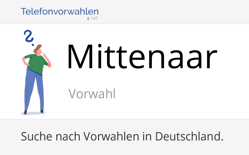 Vorwahl Mittenaar, Telefonvorwahl von Mittenaar (Gemeinde)