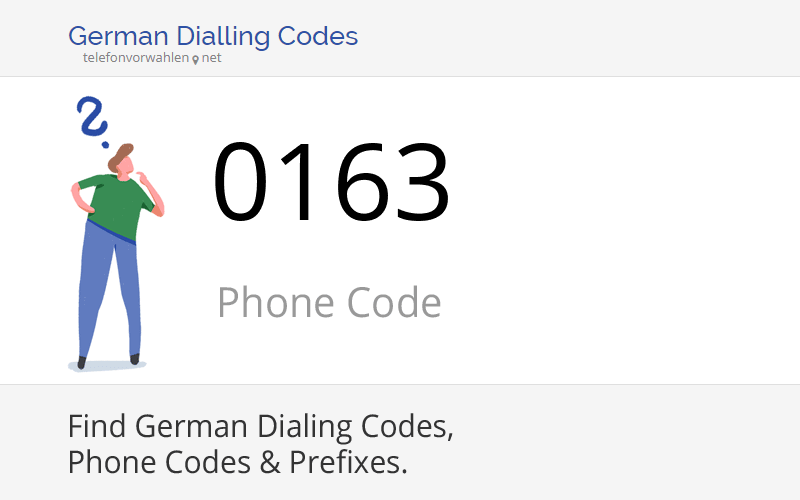 0163: network and provider of the mobile phone code