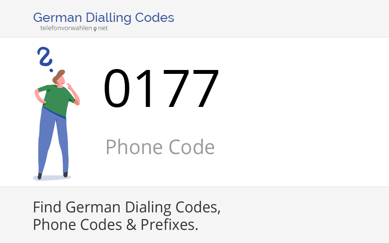 0177: network and provider of the mobile phone code