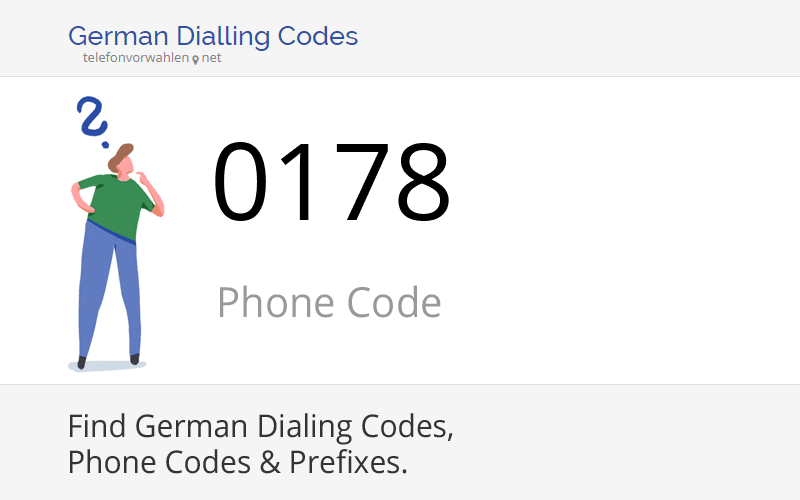 0178: network and provider of the mobile phone code