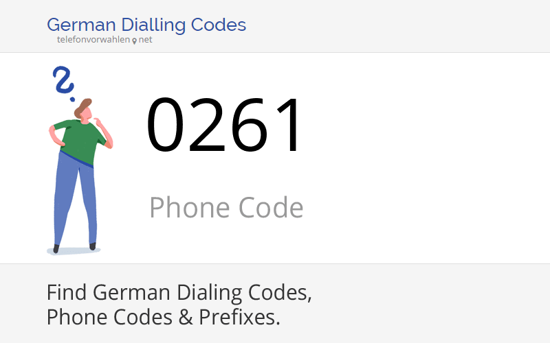 0261 Dialling Code, Phone Code 0261