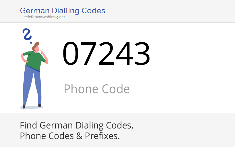 07243 Dialling Code, Phone Code 07243