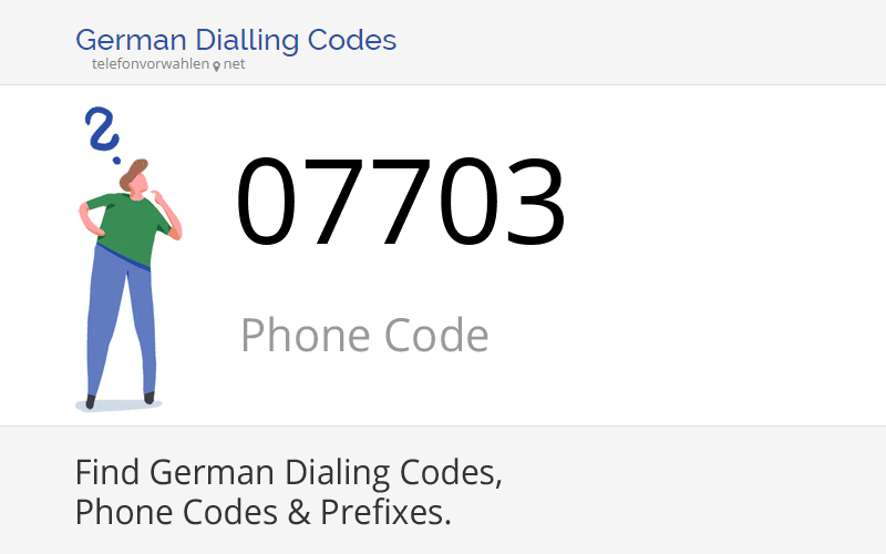 07703 Dialling Code, Phone Code 07703