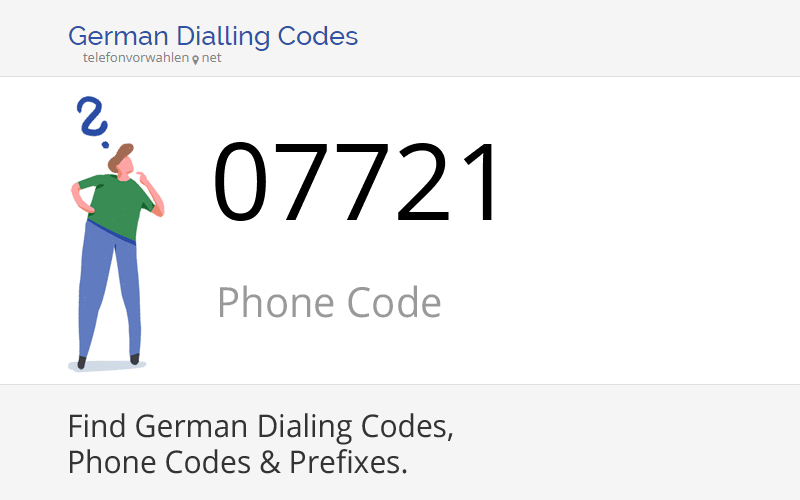 07721 Dialling Code, Phone Code 07721